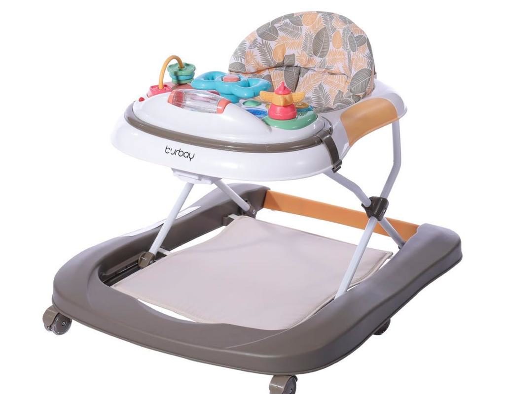 Burbay Baby Walker Safe U-Shape Walker 2 in 1 Walker Peach - Toys 4 You