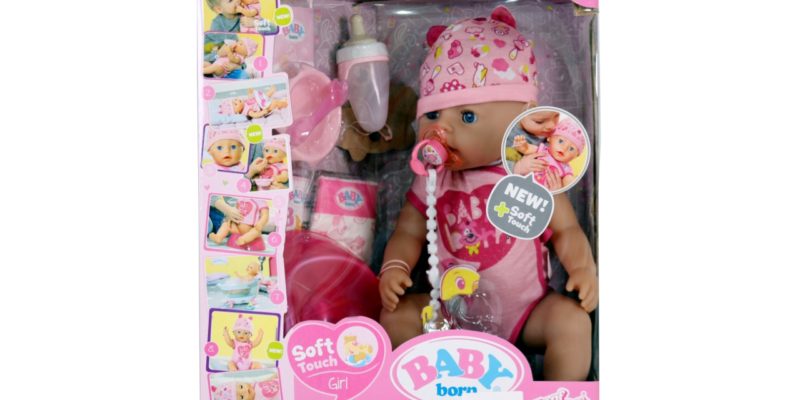 Baby Born Interactive Doll Girl Soft Touch - Toys 4 You