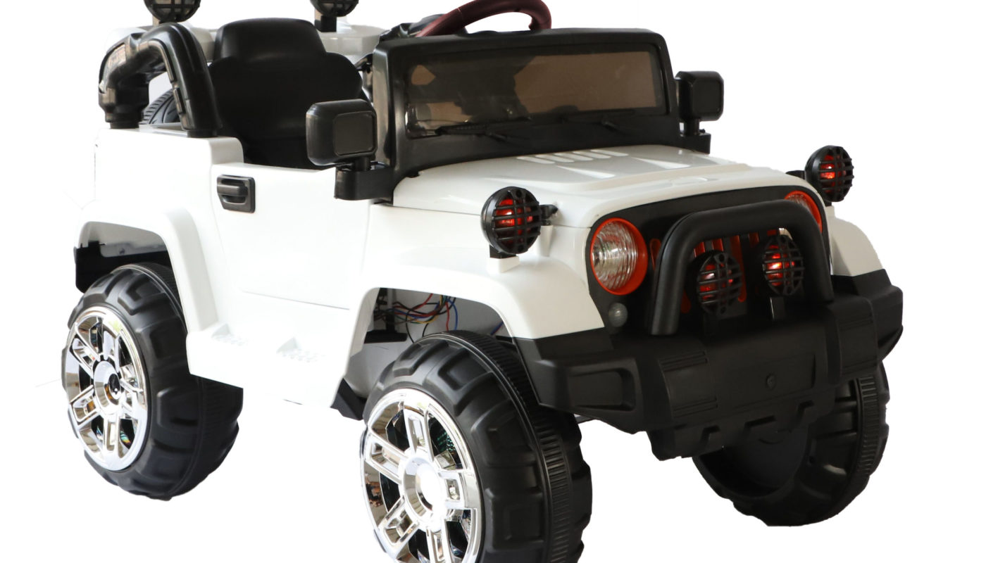 Remote Control Powered Riding Jeep DX -235-White - Toys 4 You