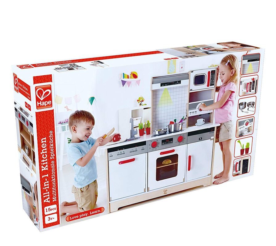 Hape All-in-1 Wooden Play Kitchen E3145 - Toys 4 You