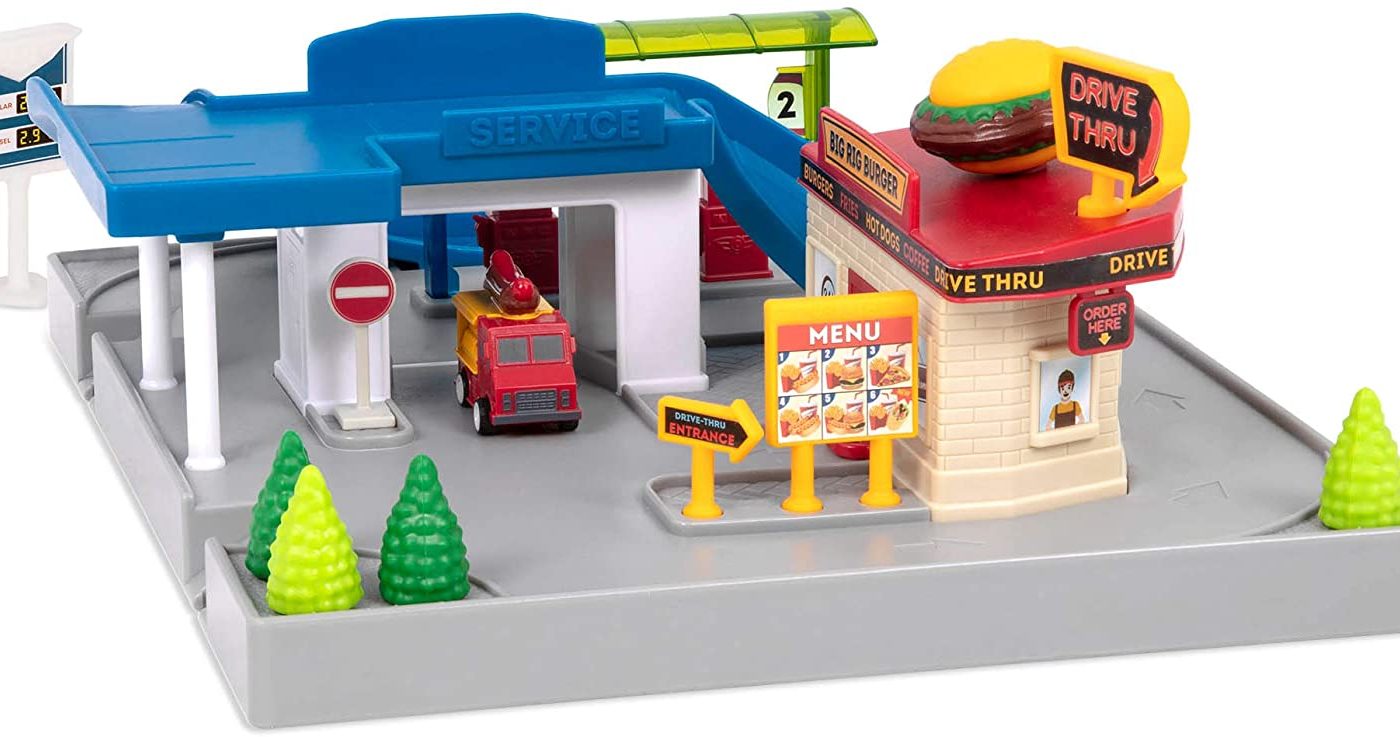 Driven Pocket Series Dine & Drive Pit Stop Pocket Playset - Toys 4 You