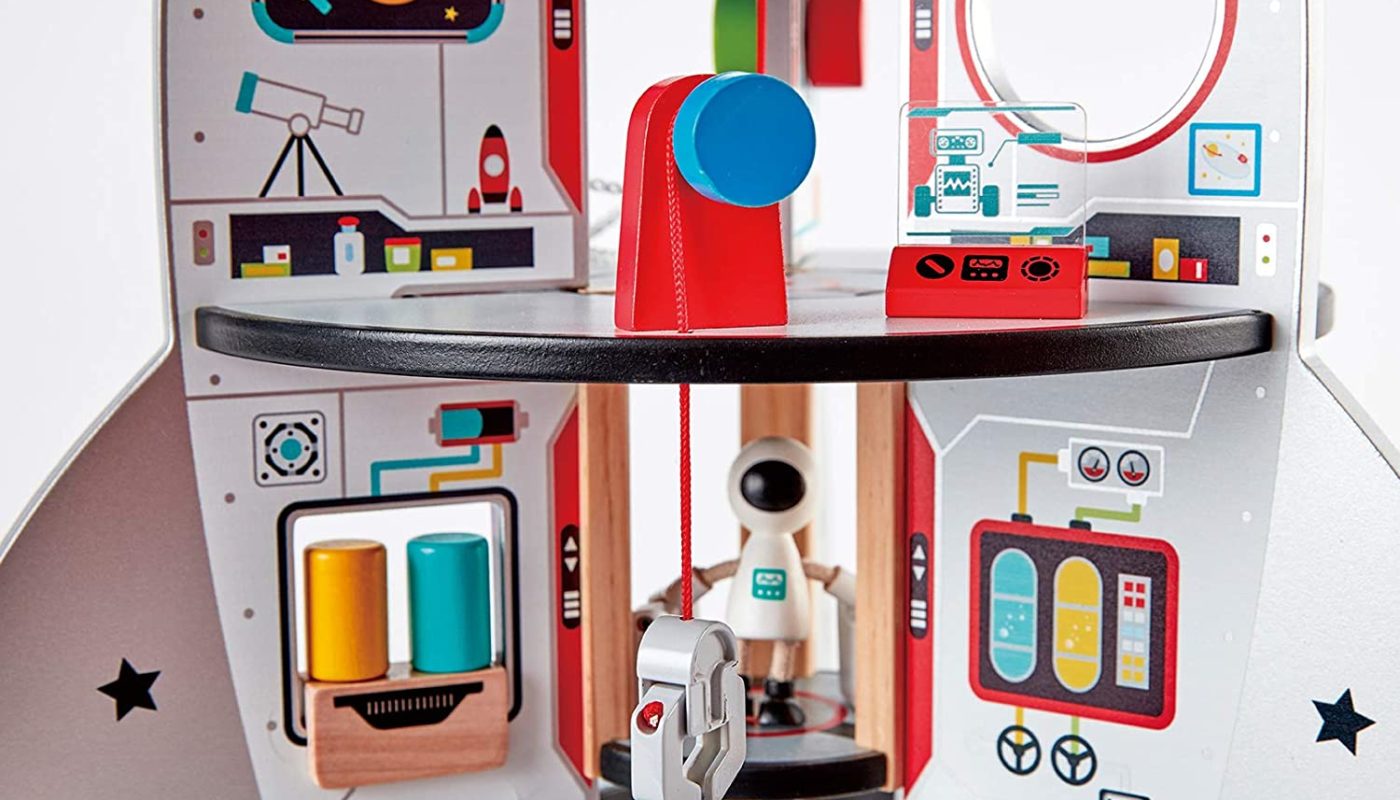 Hape Four-Stage Wooden Rocket Ship - E3021 - Toys 4 You