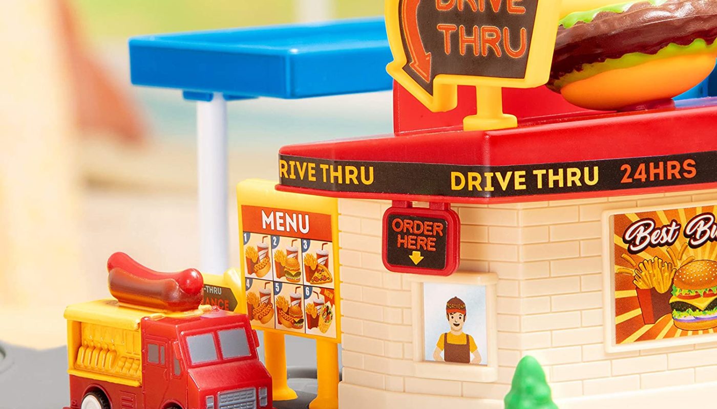 Driven Pocket Series Dine & Drive Pit Stop Pocket Playset - Toys 4 You