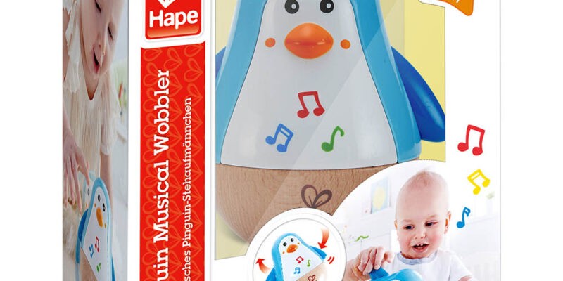 Hape - Penguin Musical Wobbler - E0331 - Toys 4 You