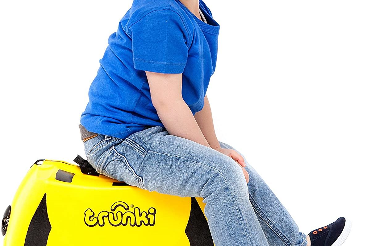 Trunki Bernard Bumble Bee Ride On Suitcase, Yellow - Toys 4You Store