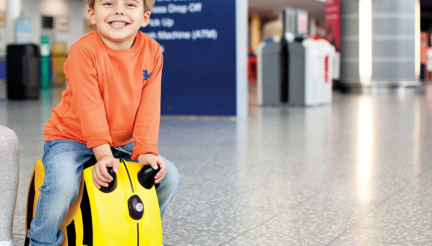 Trunki Bernard Bumble Bee Ride On Suitcase, Yellow - Toys 4You Store