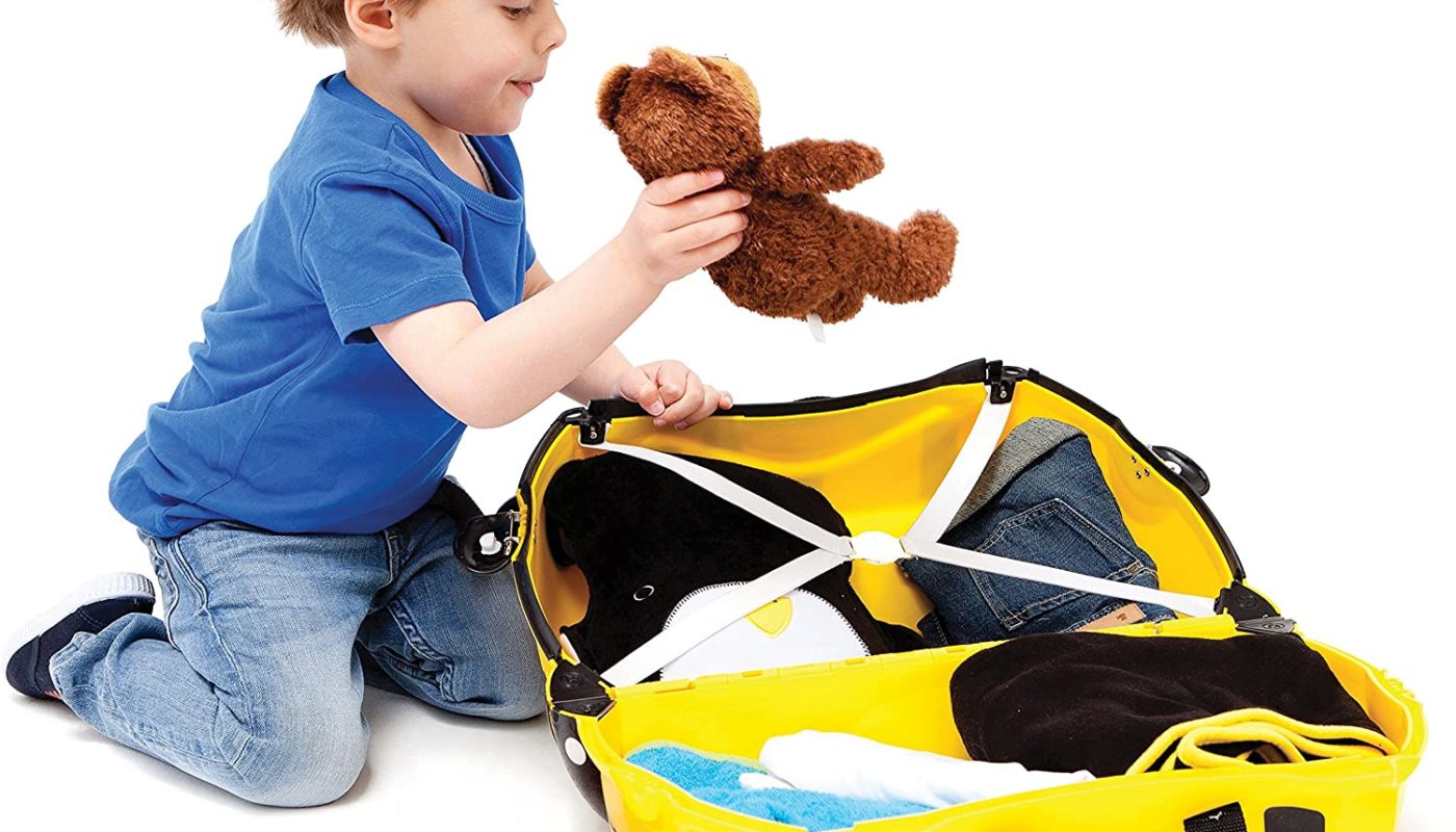 Trunki Bernard Bumble Bee Ride On Suitcase, Yellow - Toys 4You Store