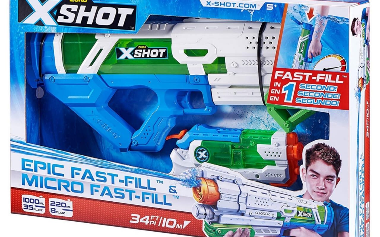 X-Shot Gun Fast Fill Combo Pack – Large, Multi-Colour - 56222 - Toys 4 You