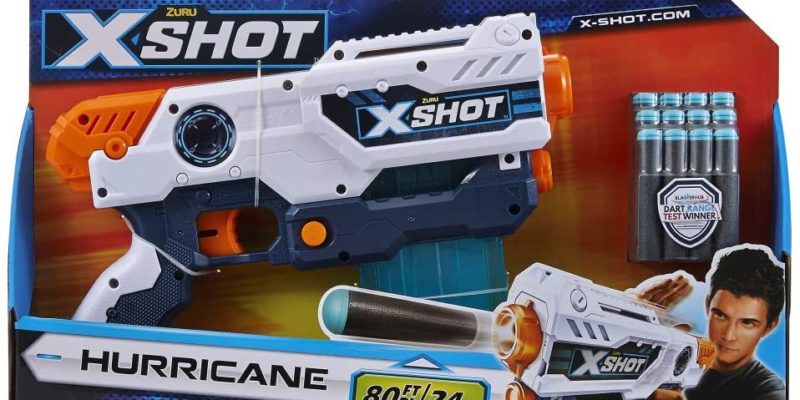 Zuru X Shot Hurricane Clip Blaster with 12 Foam Darts - 3693 - Toys 4 You