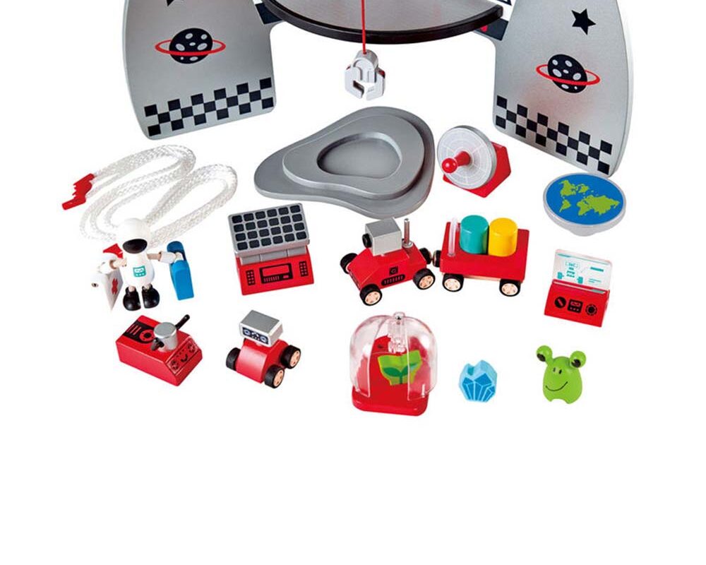 Hape Four-Stage Wooden Rocket Ship - E3021 - Toys 4 You