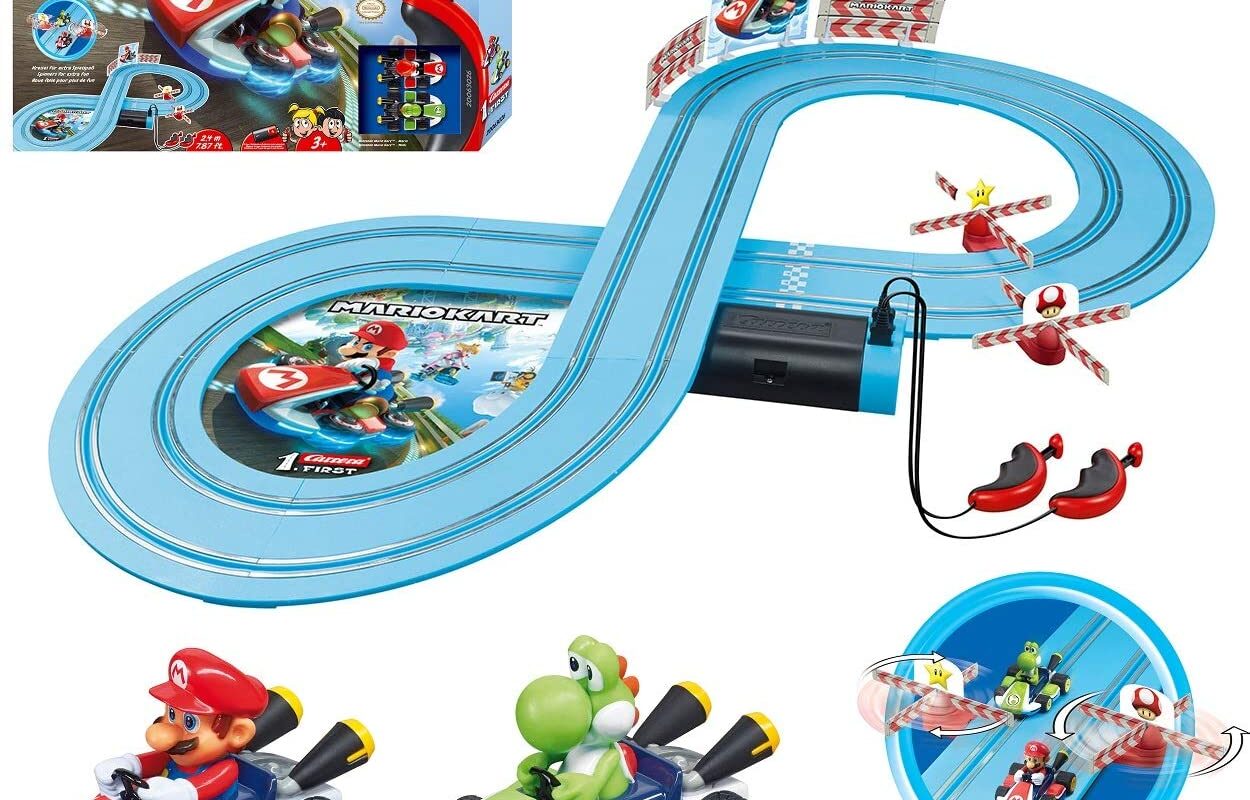 Carrera First Mario Kart -Slot Car Race Track With Spinners-Includes 2 ...