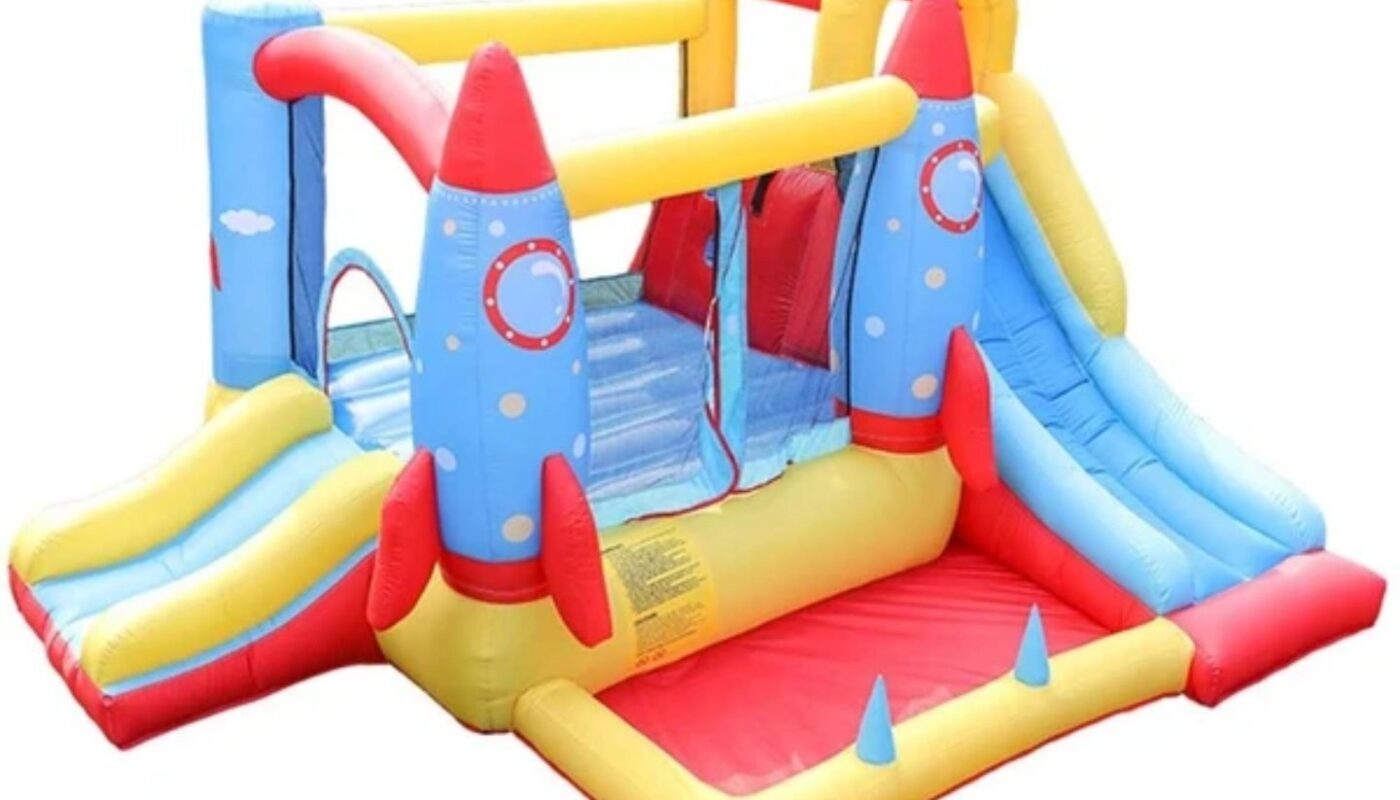 Inflatable Bouncy Castle Outdoor with Play Pool and Slides - Toys 4 You