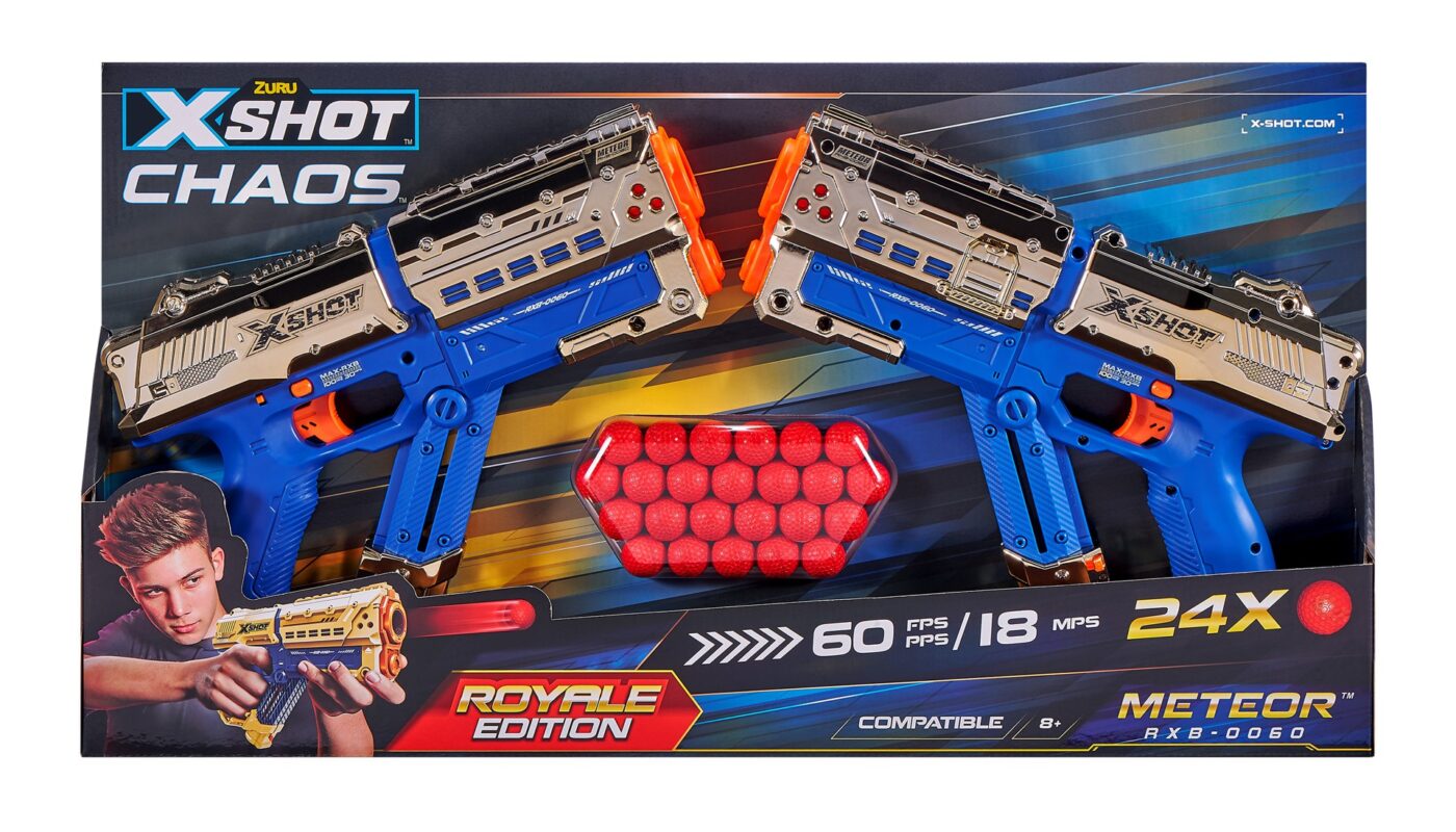 X-Shot Chaos Royale Edition 2PK Meteor Round Blaster 36419 - Toys 4You ...