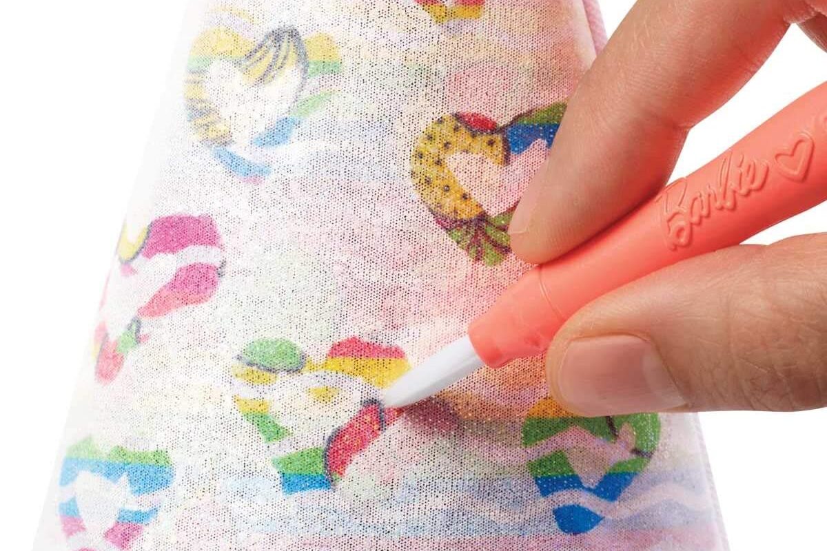 Barbie Crayola Rainbow Fruit Surprise Doll & Fashions - GBK18 - Toys 4 You