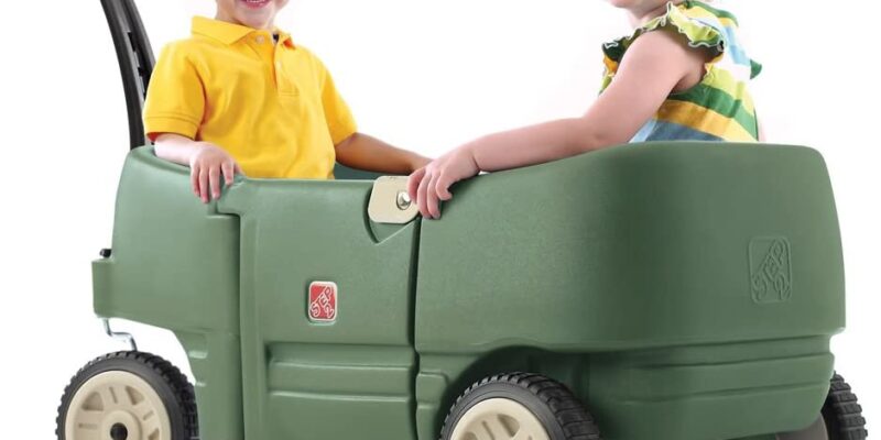 Step2 Wagon for Two Plus Willow Green -766500 - Toys 4 You