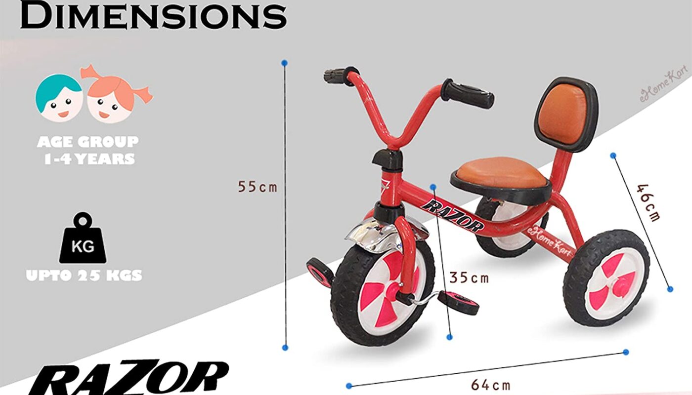 Razor Baby Tri-Cycles with EVA Tyres and Leather Seat and Backrest ...