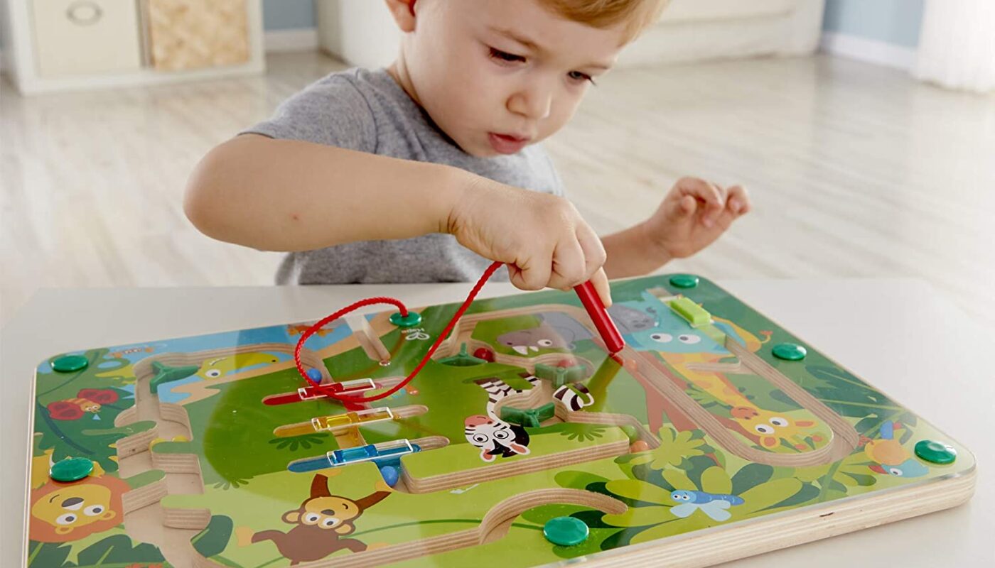 Hape Wooden Jungle Magnetic Maze - E1714/BPC - Toys 4 You