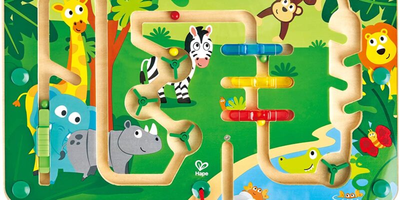 Hape Wooden Jungle Magnetic Maze - E1714/BPC - Toys 4 You