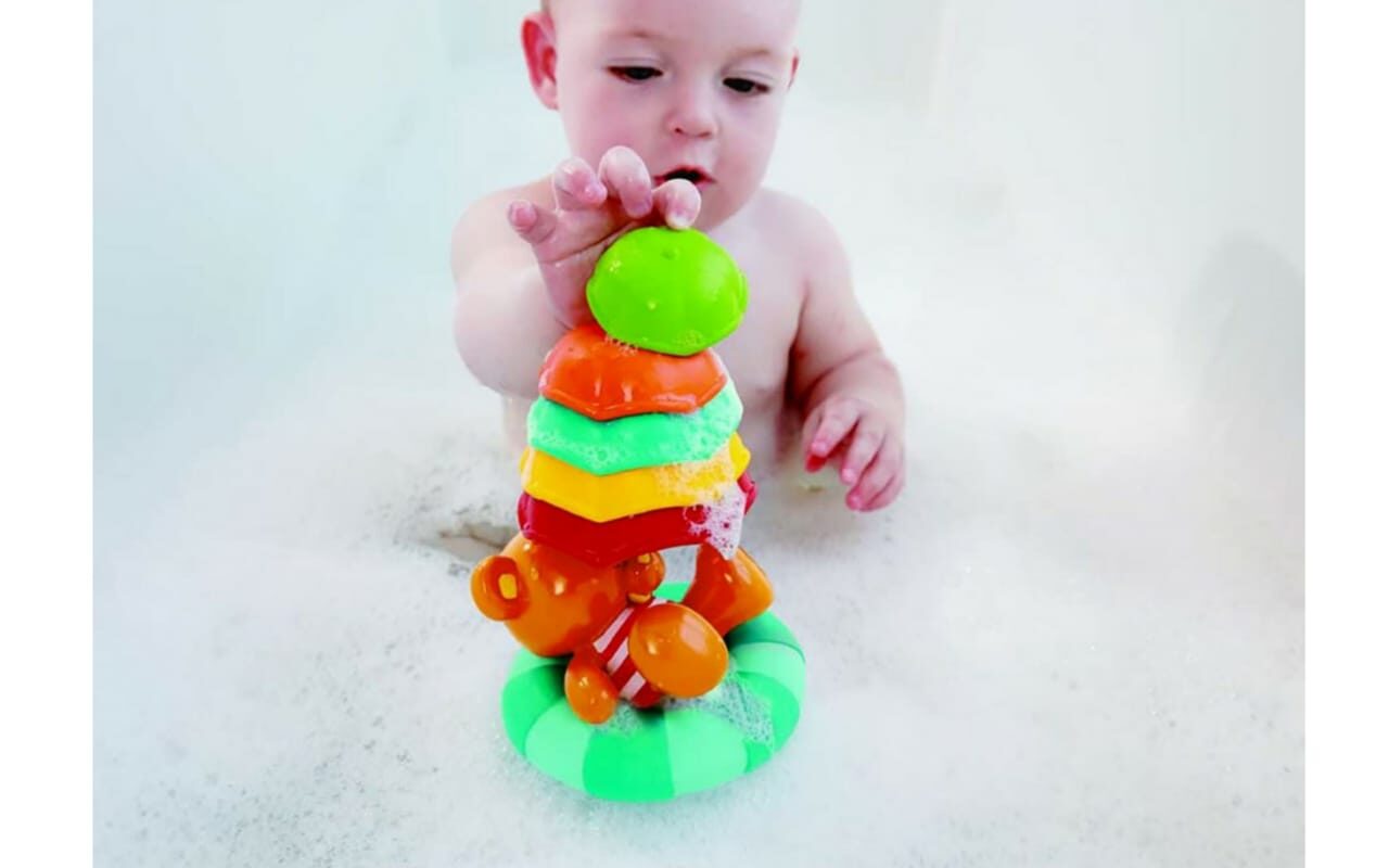 Hape Kids Little Splashers Teddy's Umbrella Stackers - E0203 - Toys 4 You