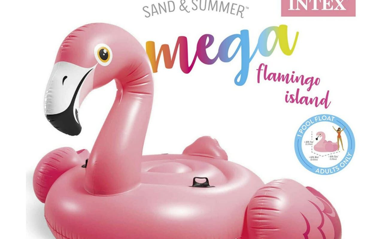 Intex Mega Flamingo, Inflatable Island-56288 - Toys 4 You