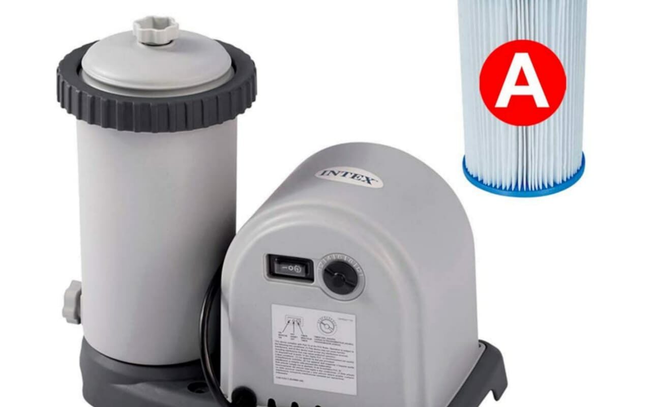 Intex 4.9m (4.88m x 2.44m x1.07m) Prism Frame Rectangular Swimming ...