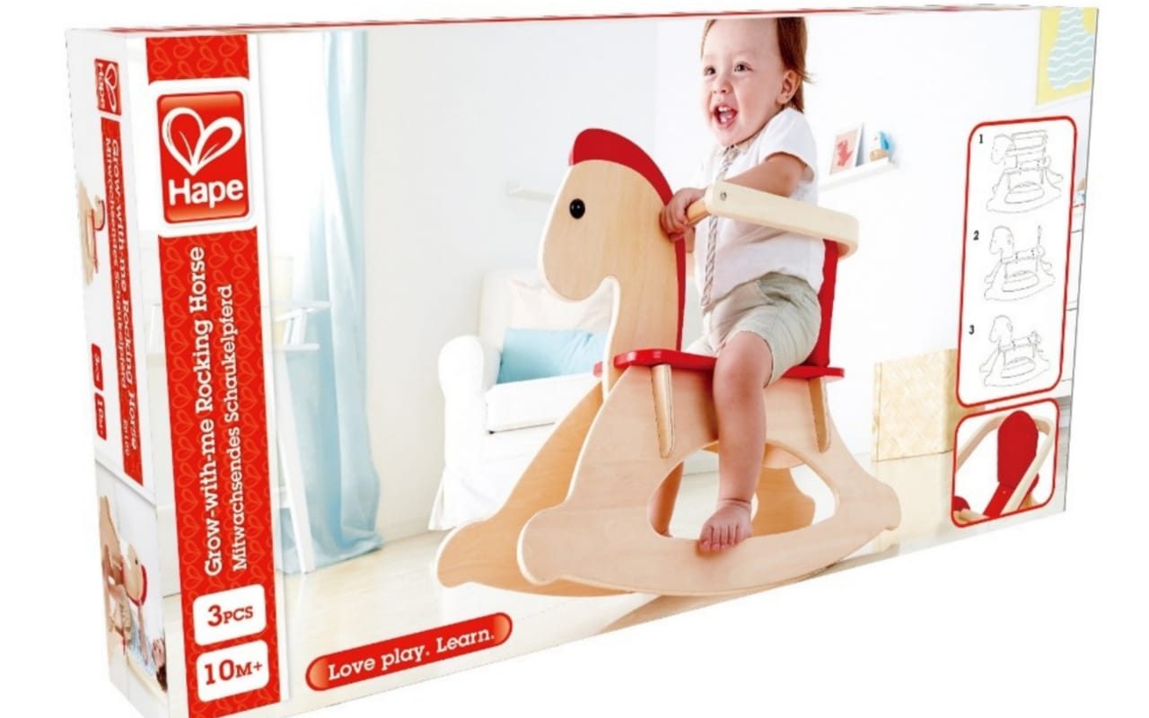 Hape E0100 Rock and Ride Rocking Horse - E0100 - Toys 4 You