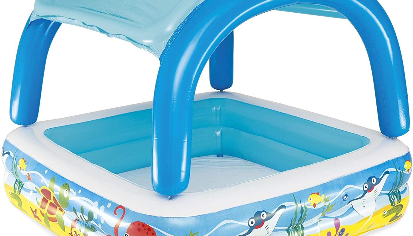 Bestway Play Pool With Canopy 140X140X114- 52192-ATL - Toys 4 You