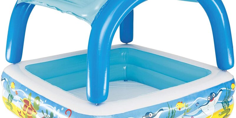 Bestway Play Pool With Canopy 140X140X114- 52192-ATL - Toys 4 You