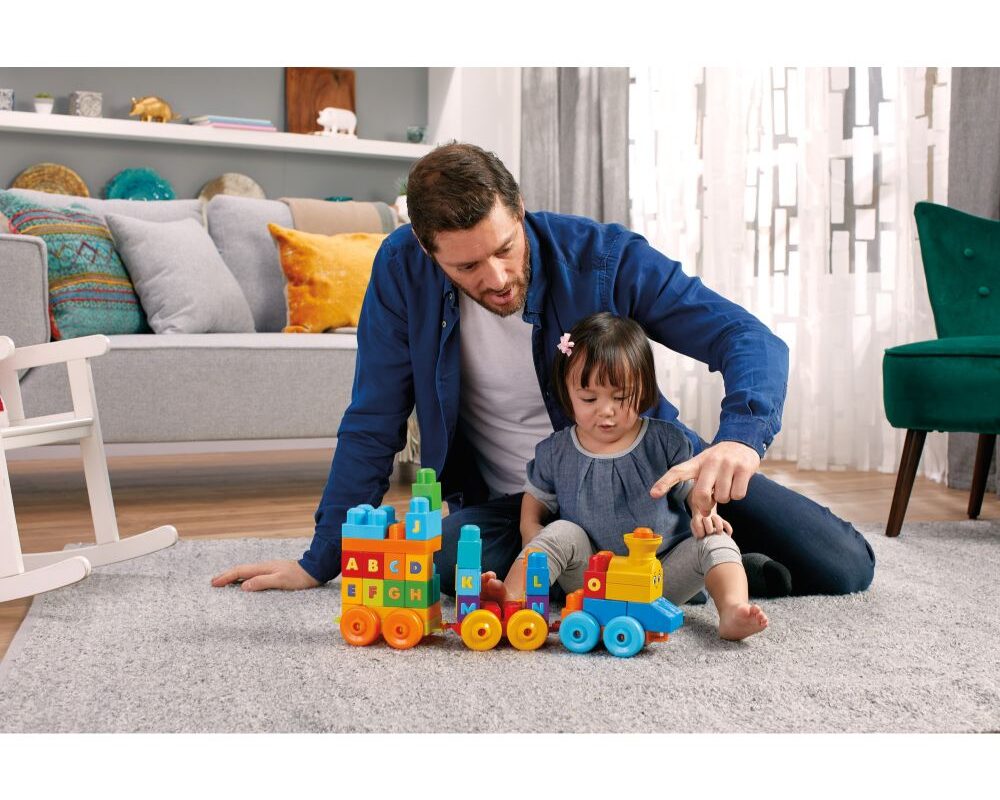 Mega Bloks ABC Musical Train Building Toys- FWK22 - Toys 4You Store