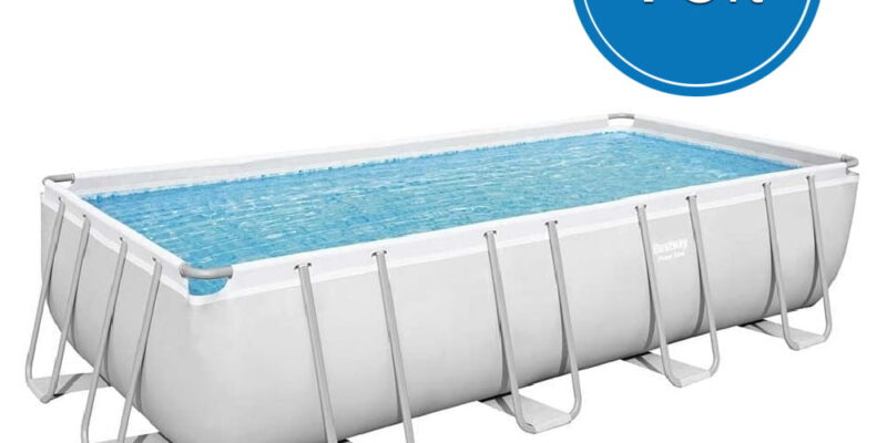 Bestway Pool Rectangular Power Steel - 4.88M X 2.44M-56671-ATL - Toys 4 You