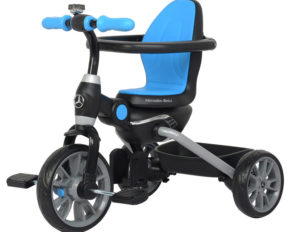 Baby Tricycle Mercedes Benz 4-in-1 Trike - Blue - Toys 4 You