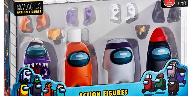 Among Us Action Figures Pack Box 4 Pack - AU6030-FG - Toys 4You Store