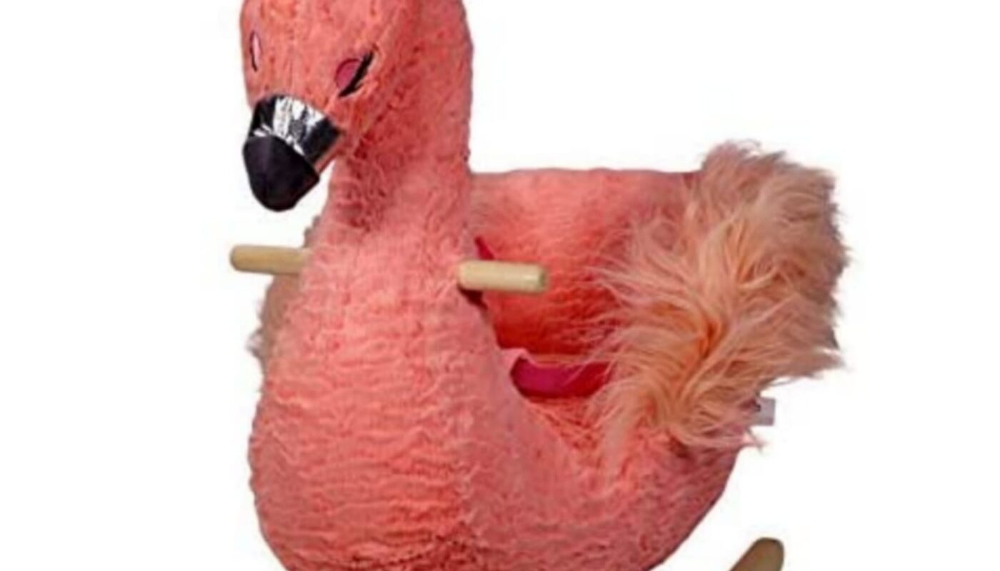 Pink Flamingo Soft Landing Ride Rocking Animals - LB-305-PINK - Toys 4 You
