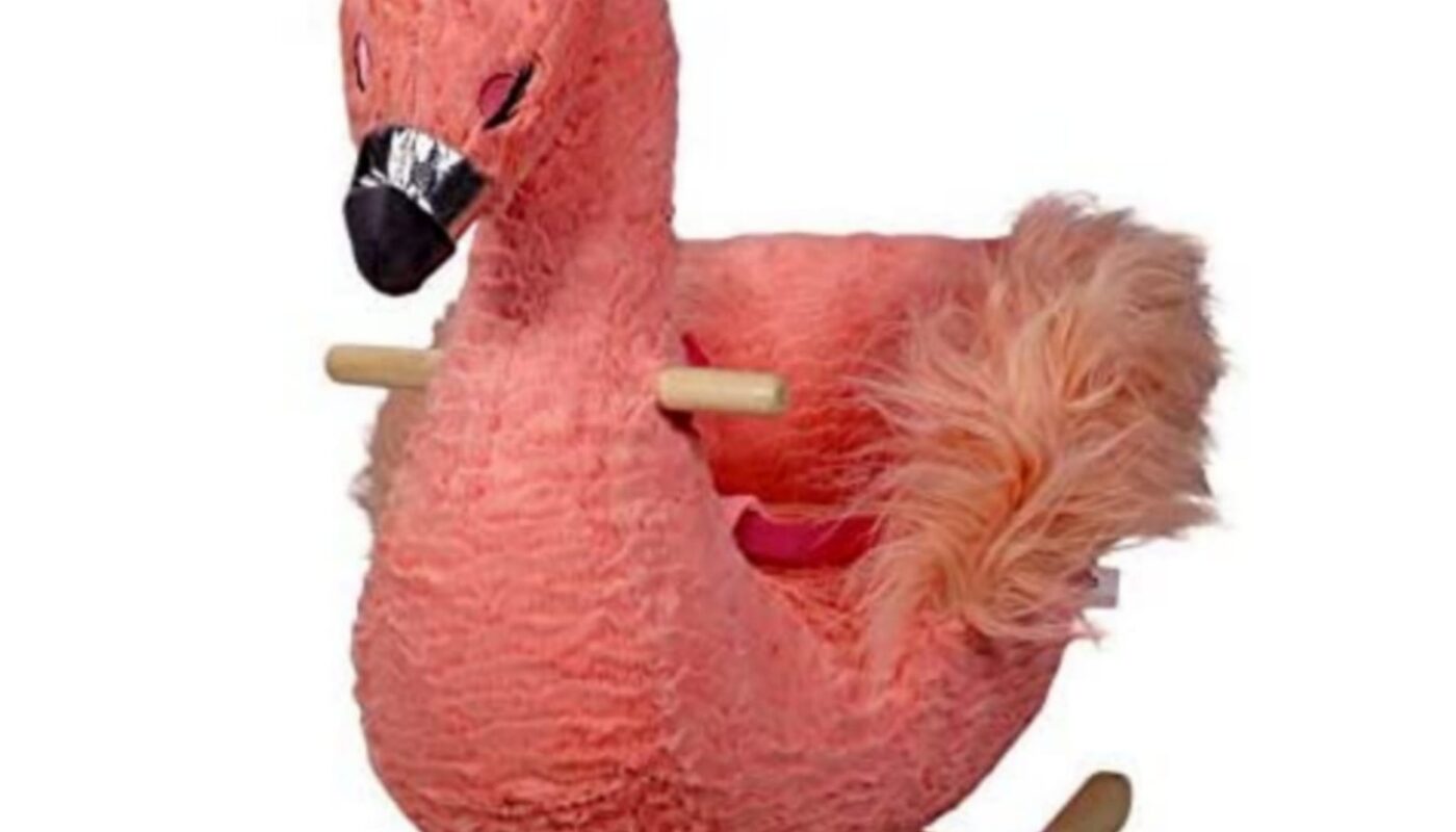 Pink Flamingo Soft Landing Ride Rocking Animals - LB-305-PINK - Toys 4 You