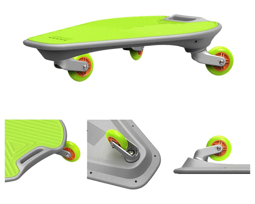 Idbabi Wiggleboard Skateboard w/ Led Wheels - GM-T1101-Green - Toys 4 You