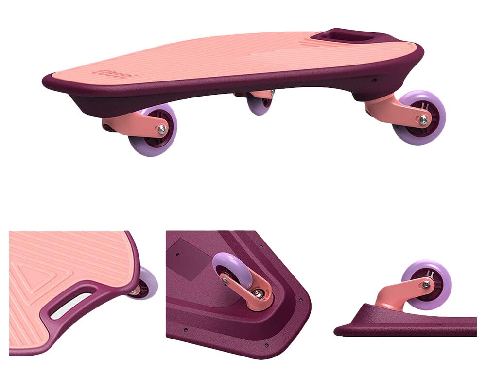 Idbabi Wiggleboard Skateboard w/ Led Wheels - GM-T1101-Pink - Toys 4 You