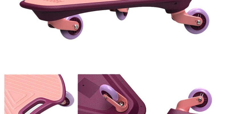 Idbabi Wiggleboard Skateboard w/ Led Wheels - GM-T1101-Pink - Toys 4 You