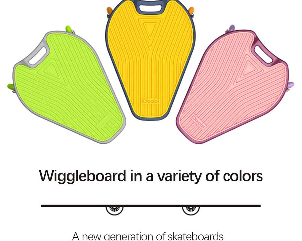 Idbabi Wiggleboard Skateboard w/ Led Wheels - GM-T1101-Pink - Toys 4 You