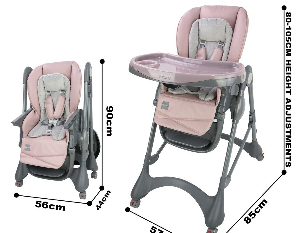 Baby High Chair Multifunction Waterproof Foldable Baby – 003-Gray ...