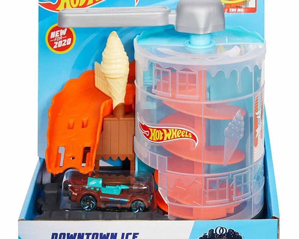 Hot Wheels - City Downtown Ice Cream Meltdown Play Set - GJK74 - Toys 4 You