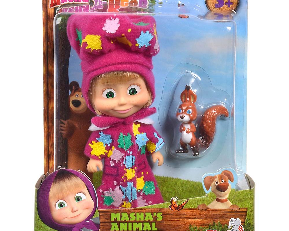 Masha & The Bear – Masha With Animal Friends 1pc – Assorted – 01057-HI ...