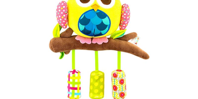 Little Angel Baby Soft Plush Stuffed Animal Rattle Toy - Owl - Toys 4 You
