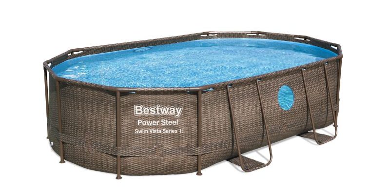 Bestway - Power Steel Swim Vista Series Oval Pool Set - 56714-ATL - Toys 4 You