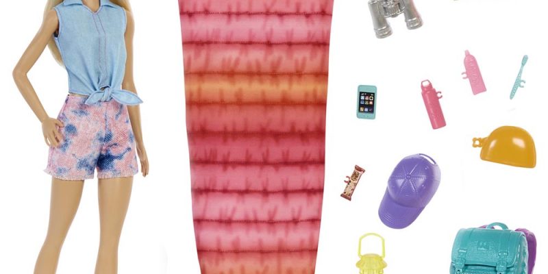 Barbie - Camping Dolls w/ Piece Count-Doll 1 - HDF73 - Toys 4 You