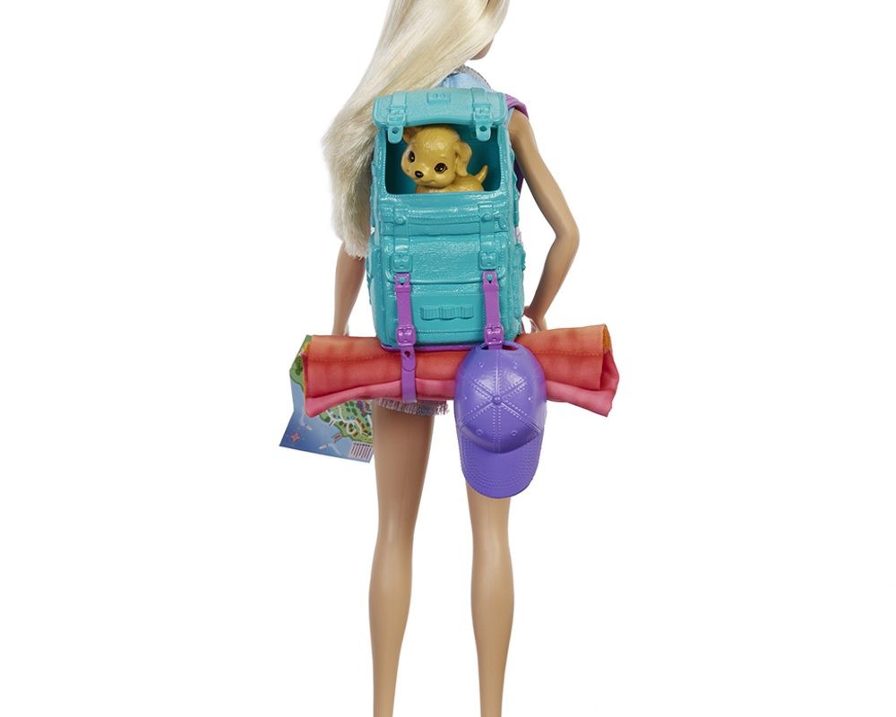 Barbie - Camping Dolls w/ Piece Count-Doll 1 - HDF73 - Toys 4 You