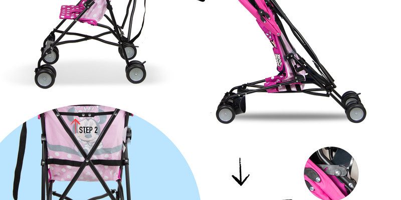 Disney - Minnie Mouse Lightweight Buggy Stroller - SI01-Pink - Toys 4 You