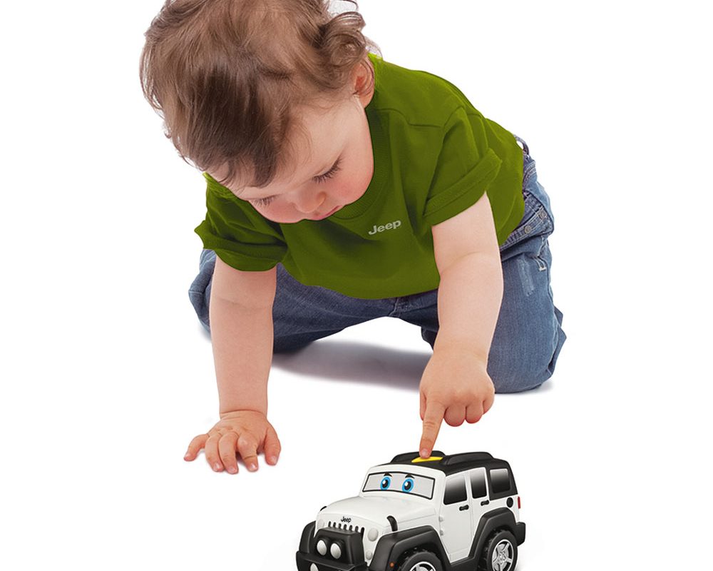 BB Junior - Jeep Touch & Go Jeep Wrangler - White - 81801-HI - Toys 4 You