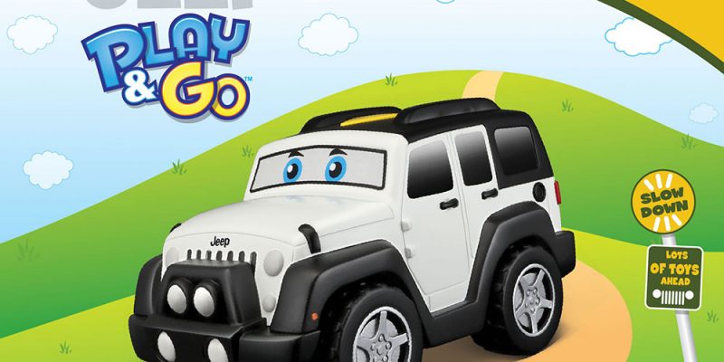 BB Junior - Jeep Touch & Go Jeep Wrangler - White - 81801-HI - Toys 4 You