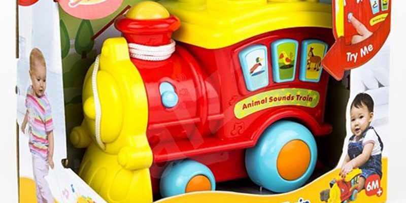 Winfun - Animal Sounds Train - Red - 000677 - Toys 4 You