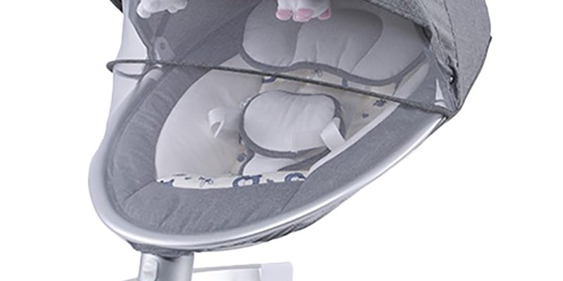 Little Angel - Baby Swing Chair - CR008-HB-Grey - Toys 4 You